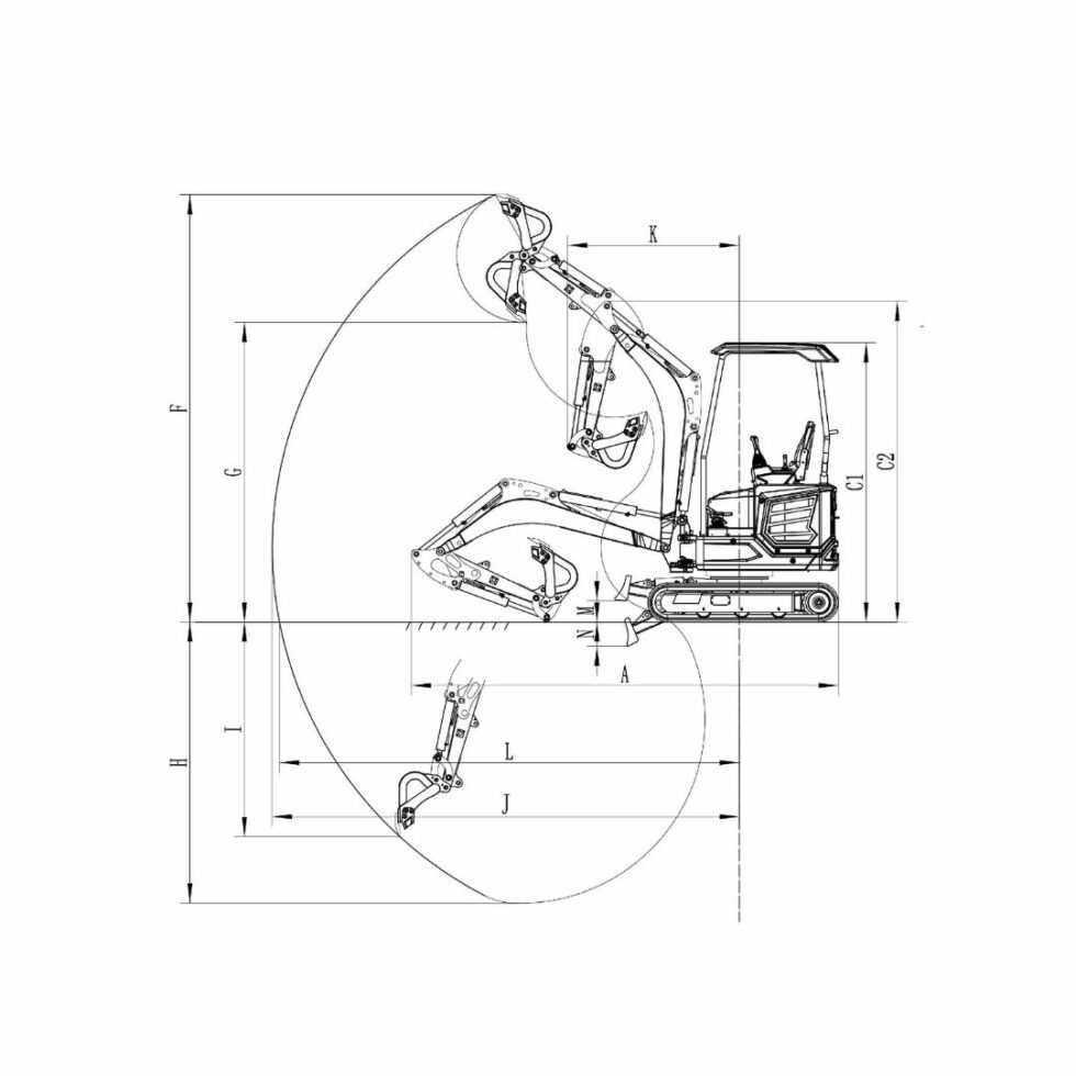 Mini Pelle 2T CL 20 S - Leite France